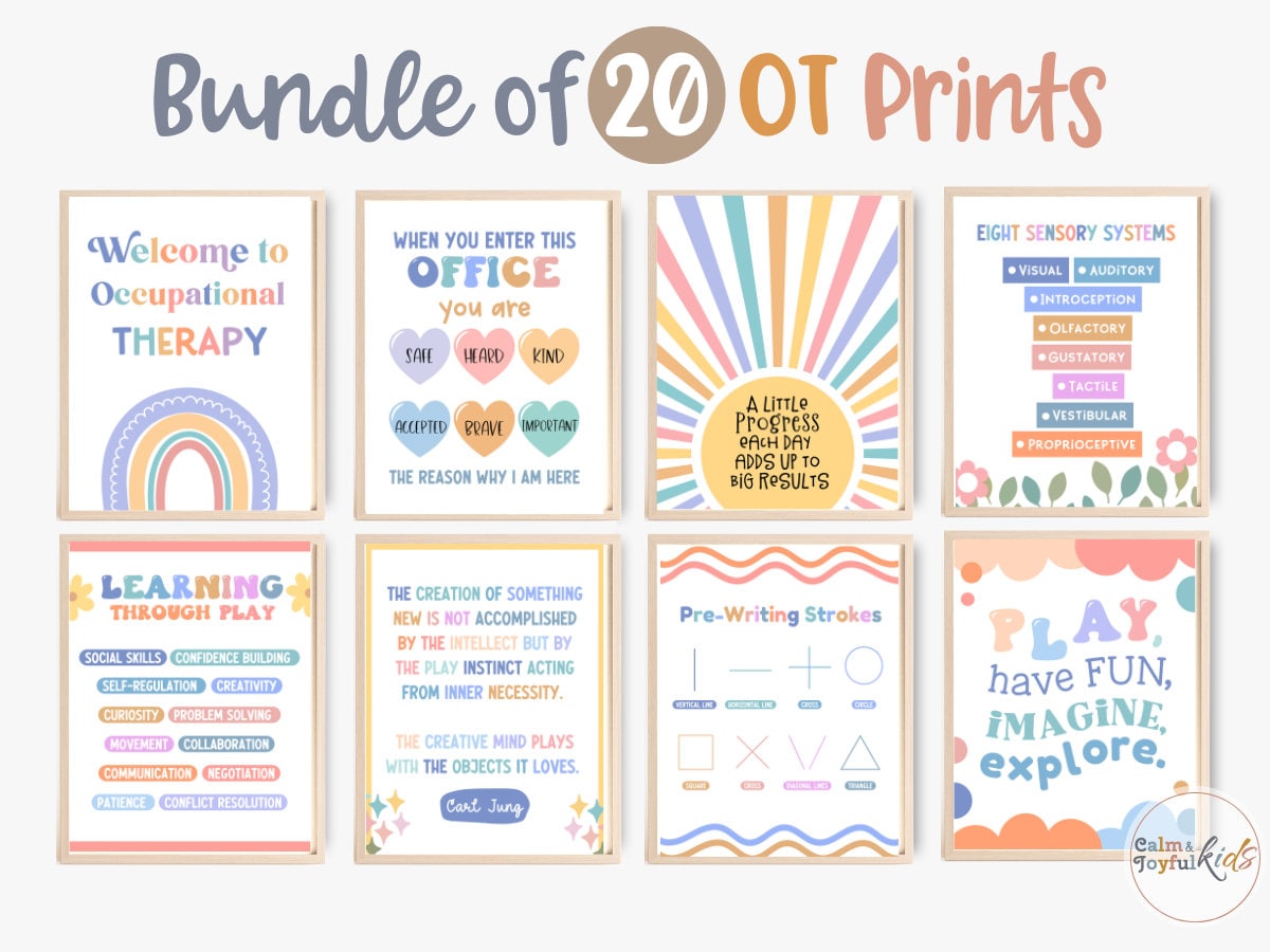 20 Occupational Therapy Printables Sign Bulletin Board Art Occupational ...