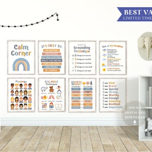 22 Boho Counseling Posters School Counselor Office Decor Psychologist ...