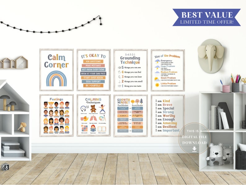 22 Boho Counseling Posters School Counselor Office Decor - Etsy