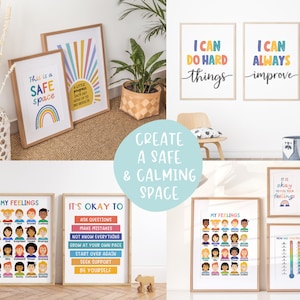 40 Calming Corner Poster Classroom Calm Down Printable Decor Wall Art ...