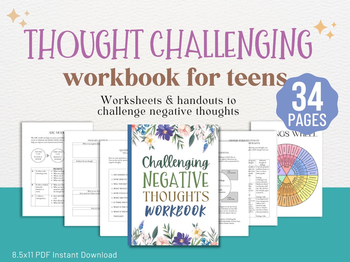 Counselor Worksheets Teens Counseling Therapy Handouts Resources ...