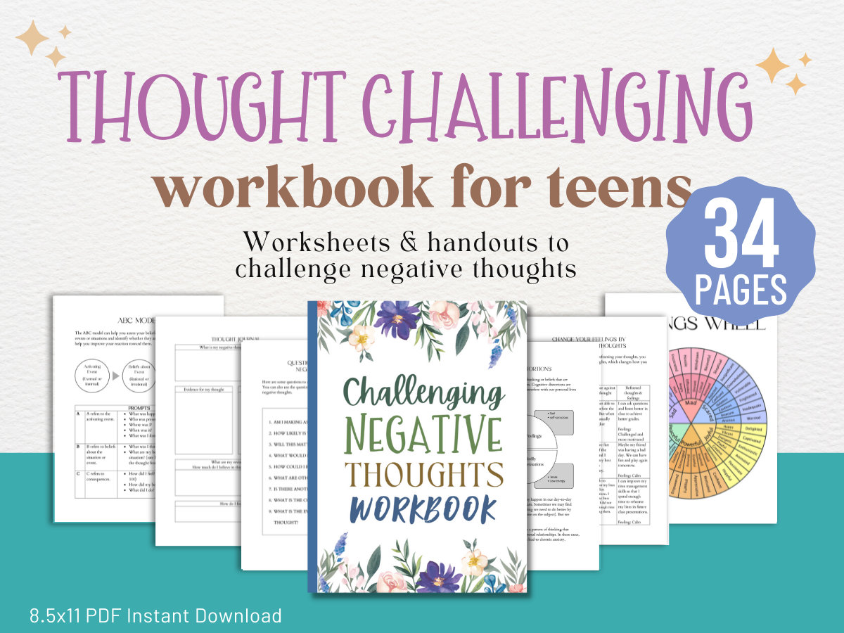 Counselor Worksheets Teens Counseling Therapy Handouts Resources ...