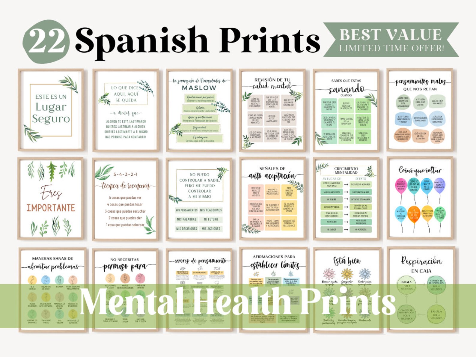 22 Spanish Counselor Poster Mental Health Counseling Office - Etsy