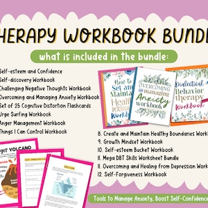 546 Self Esteem Worksheets Printable Confidence Workbook Mental Health ...