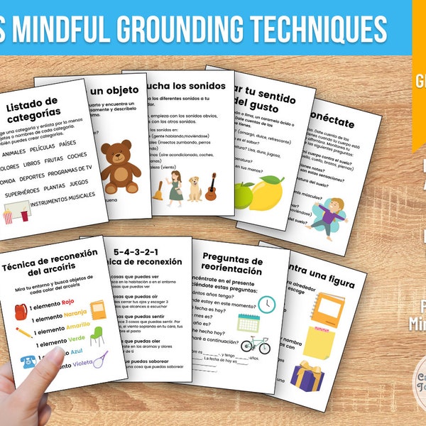 Grounding Techniques Cards - Etsy