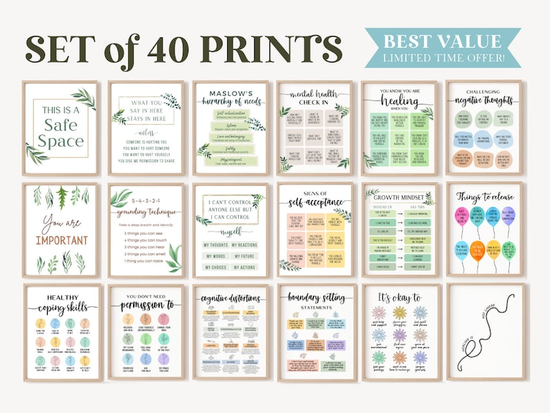 40 Social Worker Office Decor Poster School Psychologist Wall - Etsy