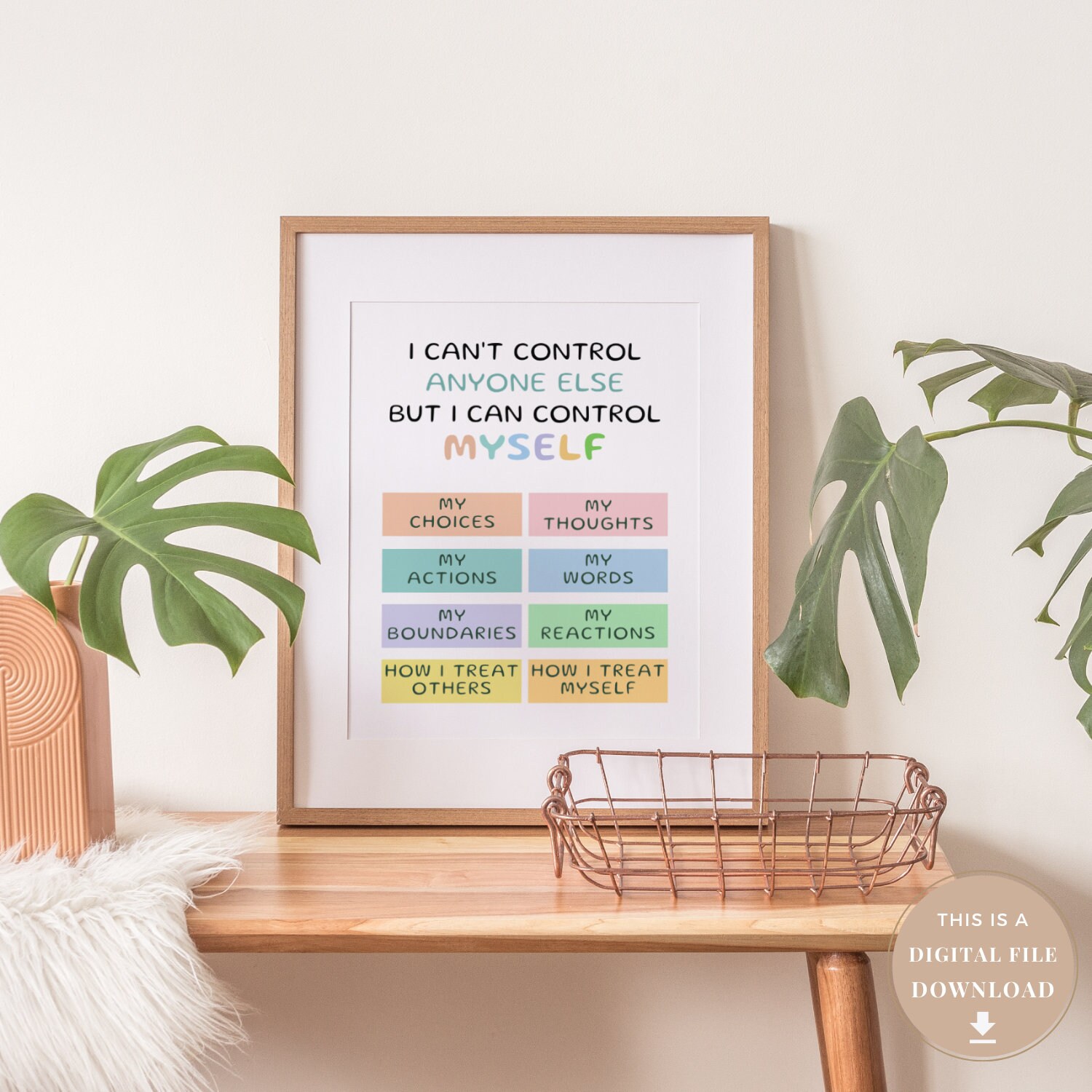 Things I Can Control Poster School Psychologist Office Decor Social ...