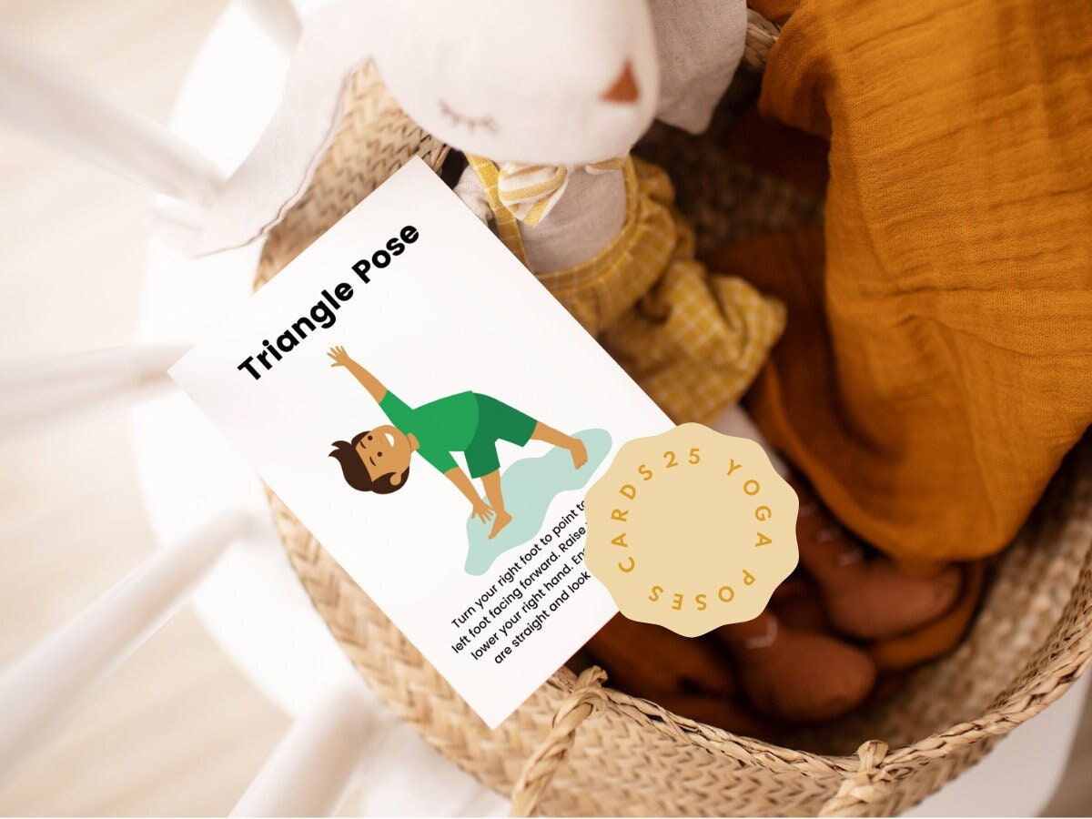 25 Yoga Poses Cards Calm Down Corner Calming Printable Kit - Etsy