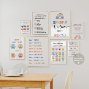 15 Health Clinic Decor School Nurse Office Decor Posters Boho Nurses ...