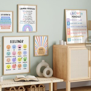 20 School Counseling Signs Posters Therapy Office Decor Counselor Wall ...