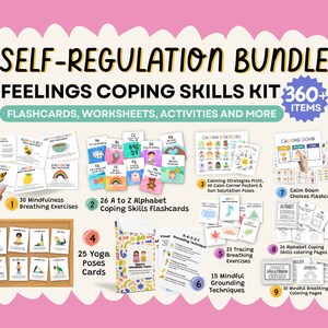 360 Self Regulation Worksheets Tools for Kids Feelings Emotions Toddler ...