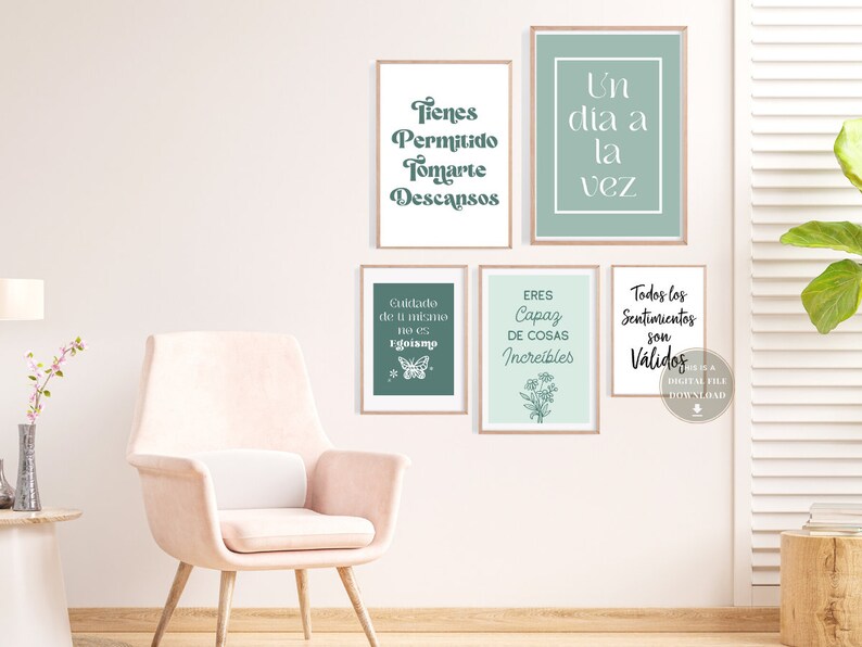 16 Spanish Therapy Prints Therapist Office Decor Counseling Posters ...