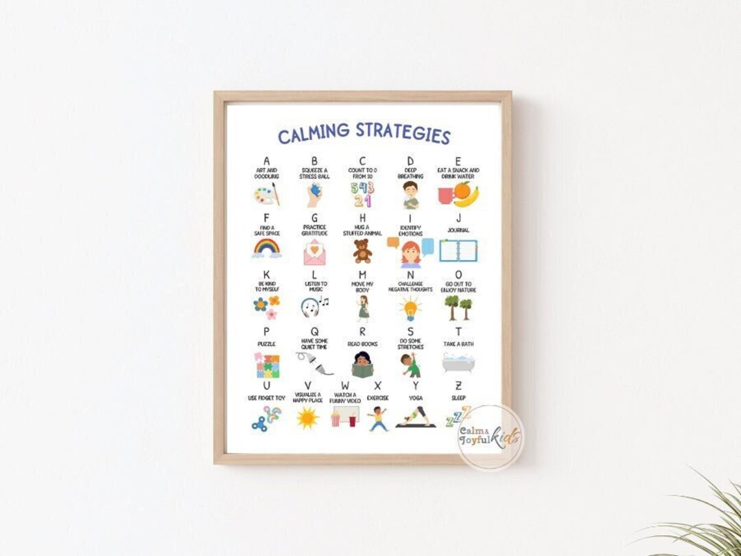 Healthy Coping Skills Poster Kids Social Worker Office Decor Therapy ...