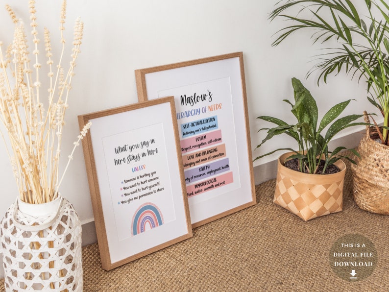 18 School Counseling Signs Posters Psychologist Office Decor Counselor ...