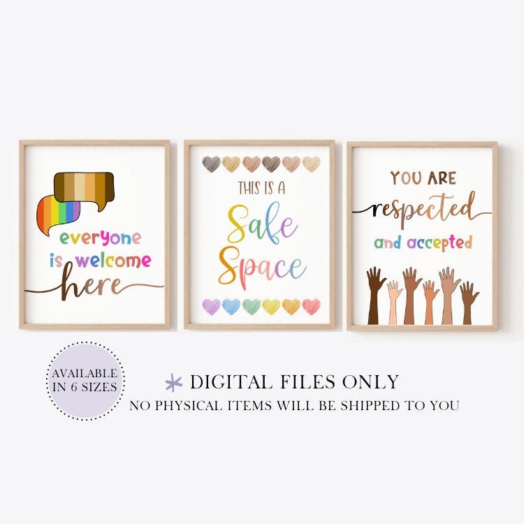 Inclusion School Counseling Office Decor Posters Counselor - Etsy Canada