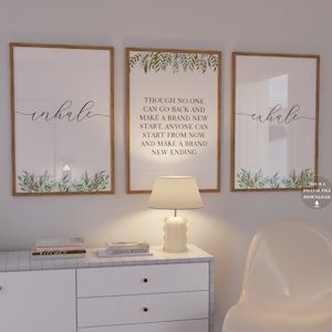 Set of 3 Therapist Office Decor Art Counselor Wall Posters Social ...