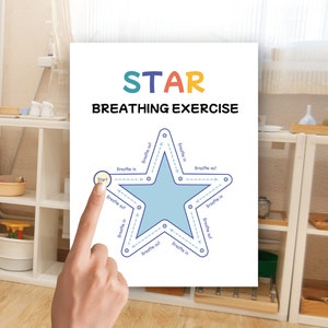 Mindfulness Breathing Exercises Cards for Kids Activities Calming ...
