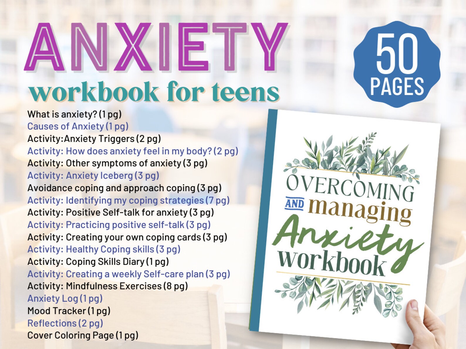 Counseling Bundle Therapy Worksheets for Teens Psychology - Etsy