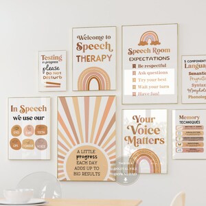 10 Speech Language Pathologist Poster Decor Therapy Wall Art SLP Office ...
