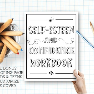 Self-esteem Workbook Teens Worksheet Confidence Therapy Counseling ...