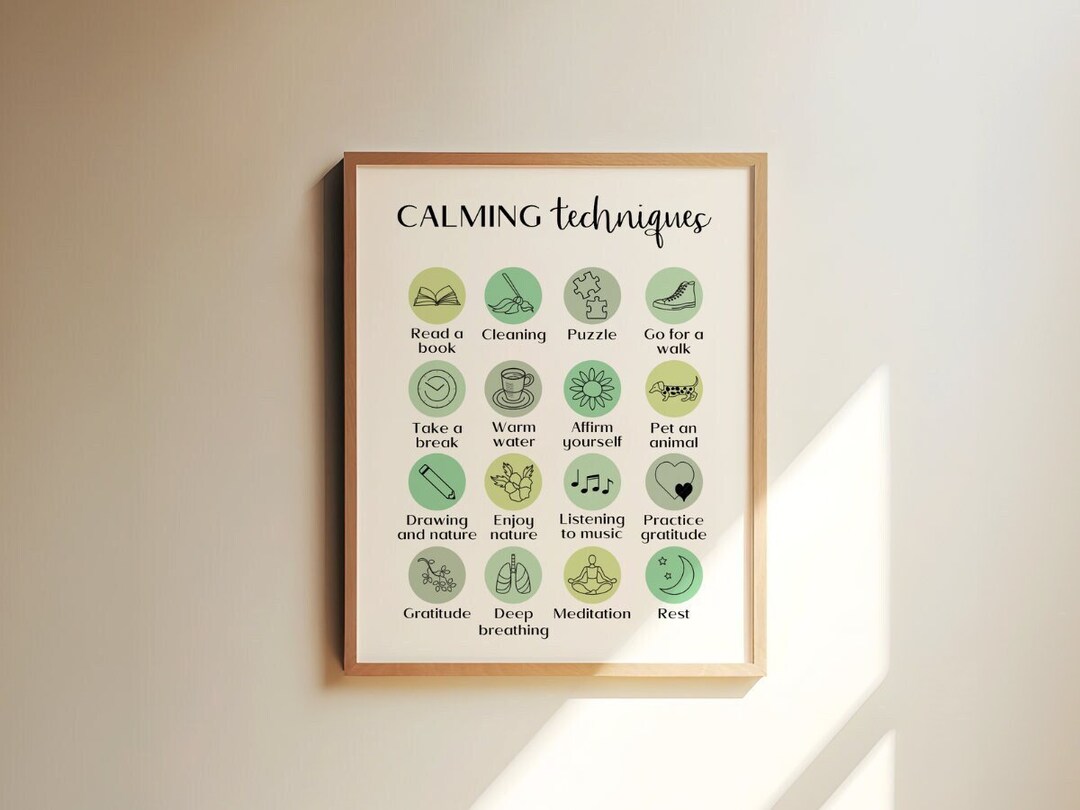 Calming Techniques for Kids Grounding Classroom Decor Calming Down ...