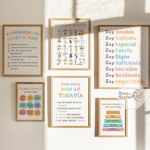 40 Spanish Calm Corner Posters Sign Calming Classroom Decor Bundle ...