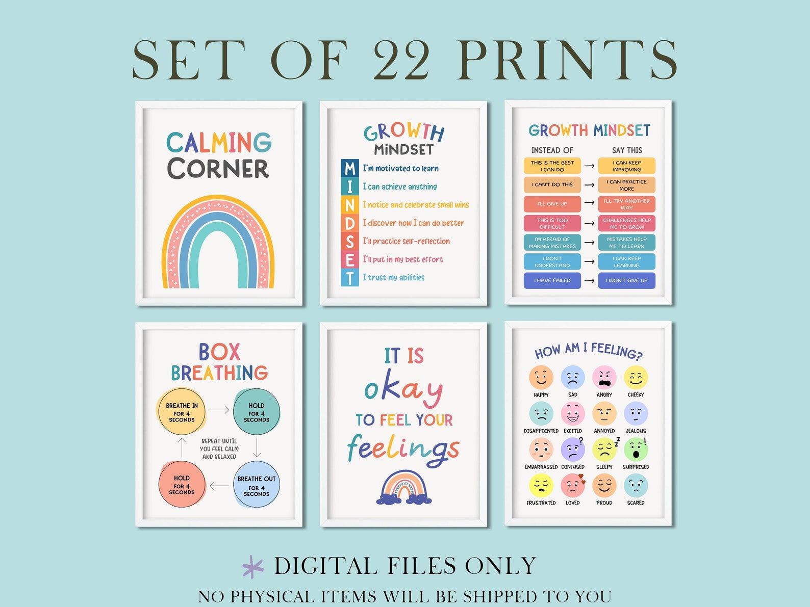 22 Calming Corner Strategies Poster Calm Down Posters - Etsy