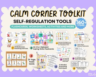 50 Calming Corner Kids Emotions Poster Sign Classroom Calm Down ...