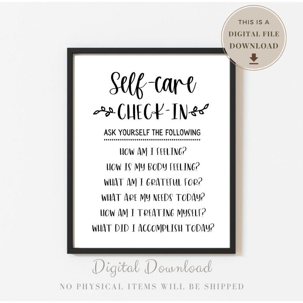 Self-care Social Work Poster Print Social Worker Quotes | Etsy