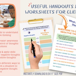 Cognitive Distortions for Kids Worksheet Unhelpful Thinking Styles ...