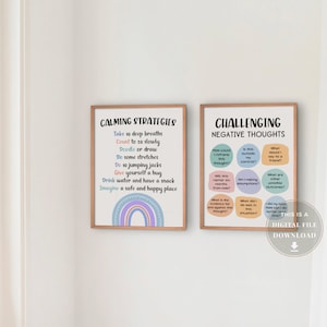 50 School Counseling Posters Counselor Office Decor Psychologist ...
