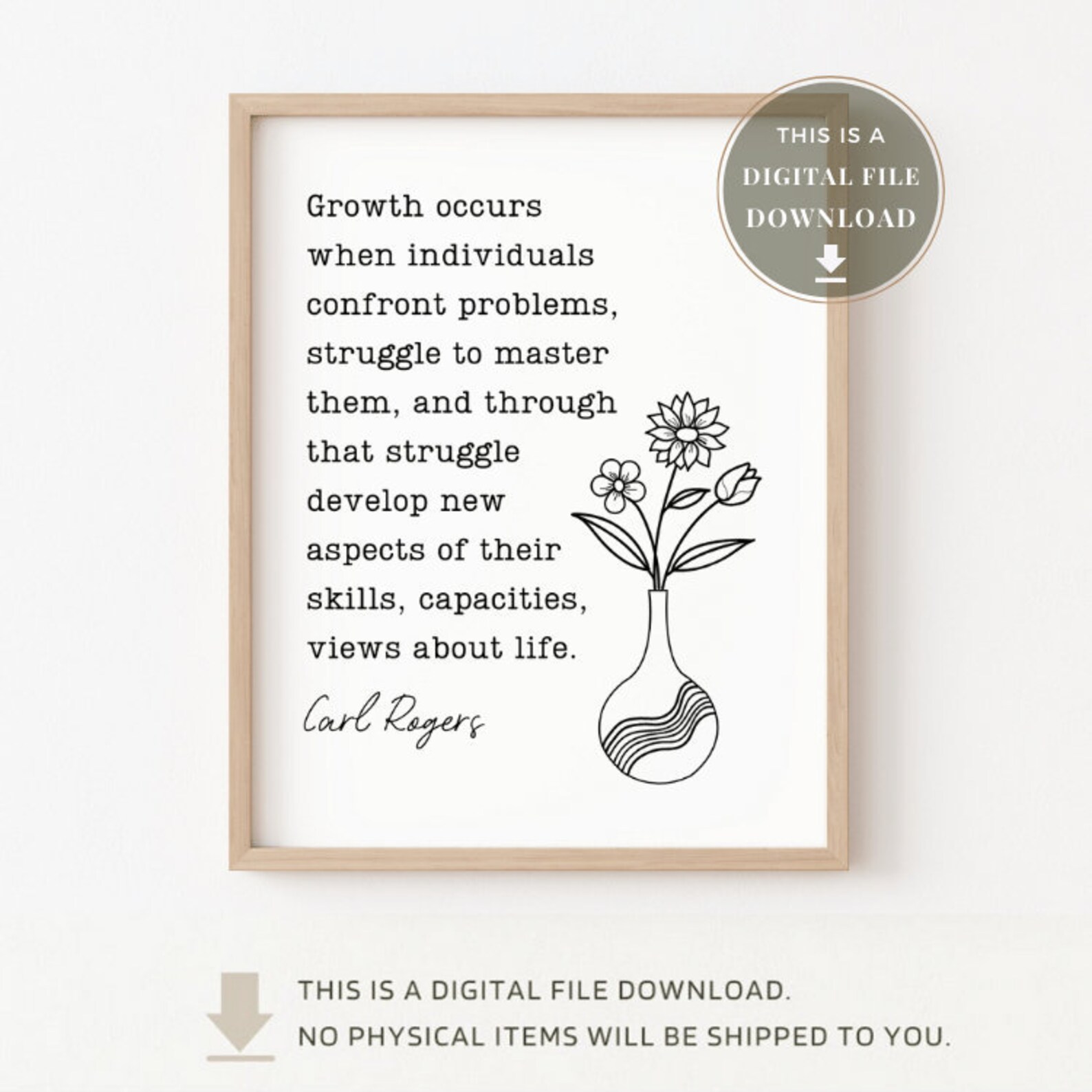 Carl Rogers Quote Psychology Prints Psychologist Art Poster - Etsy