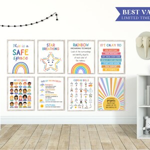 40 Calming Corner Poster Classroom Calm Down Printable Decor Wall Art ...
