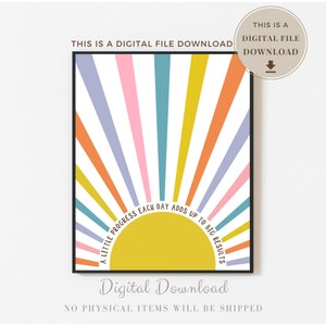 Progress Quote Therapy Posters Office Decor Therapist Poster | Etsy