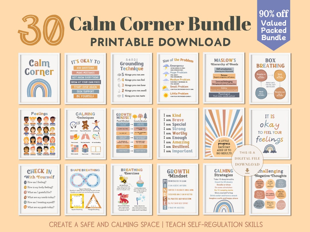 30 Boho School Counseling Signs Posters Counselor Decor Therapy Prints ...