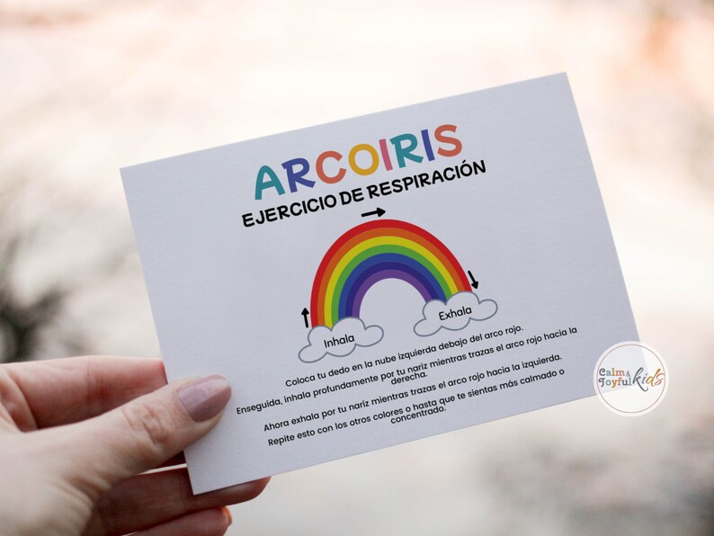 Spanish Breathing Cards for Kids Anxiety SEL Calm Down Corner - Etsy