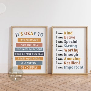 22 Boho Counseling Posters School Counselor Office Decor Psychologist ...
