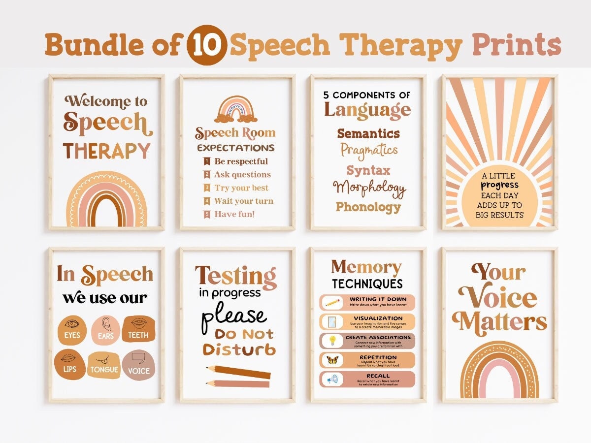 Speech Therapy Posters