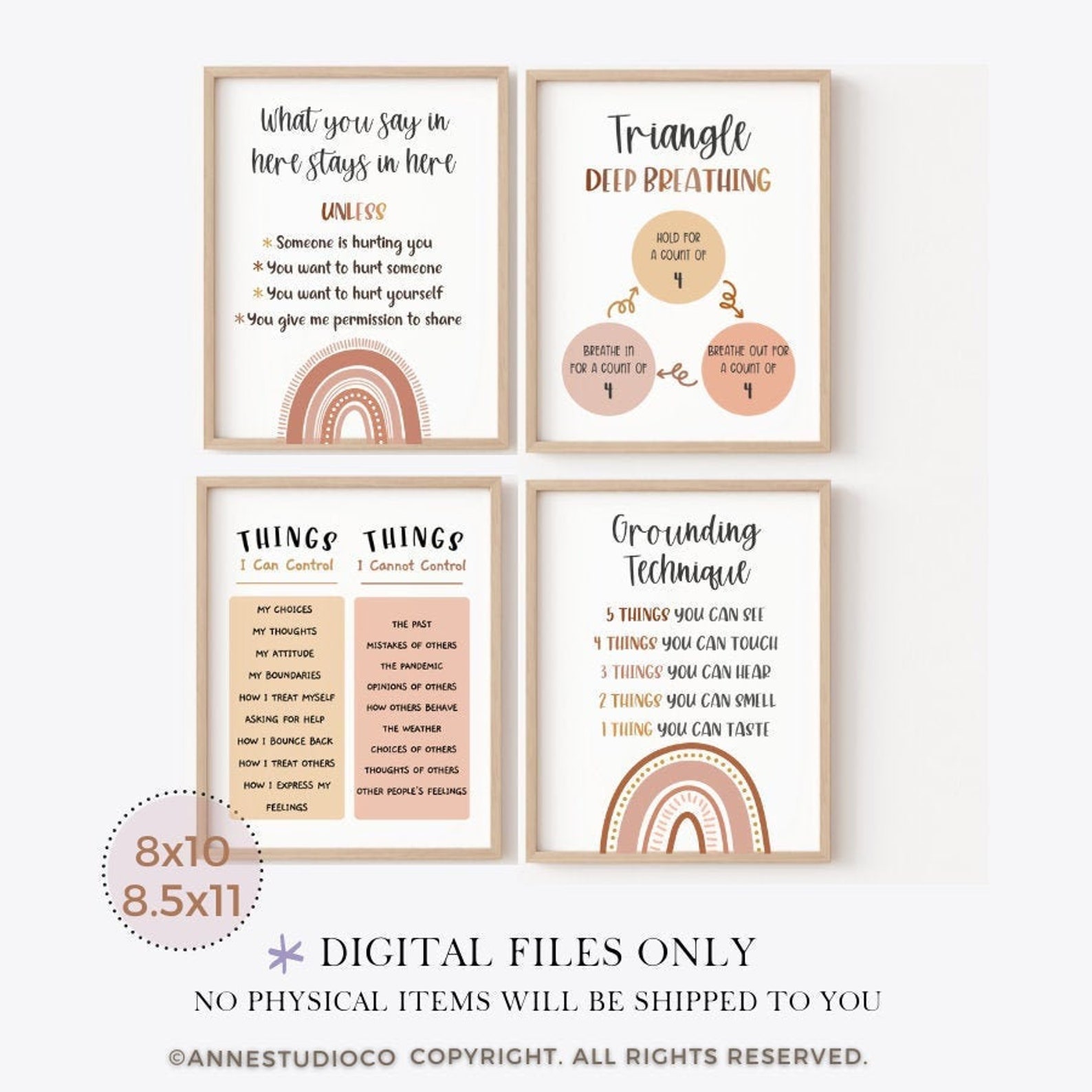 Set Bundle Counselling Posters Office Decor School Counselor | Etsy