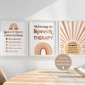 10 Speech Language Pathologist Poster Decor Therapy Wall Art SLP Office ...