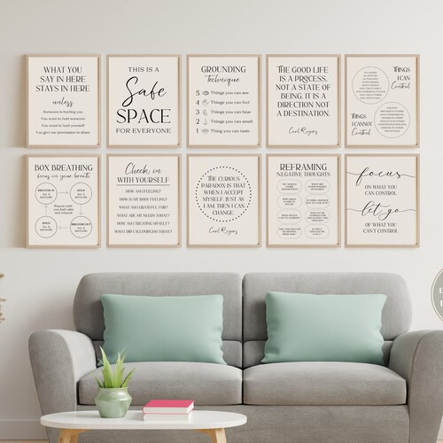 Therapist Office Decor Counseling Wall Art Therapy Poster - Etsy