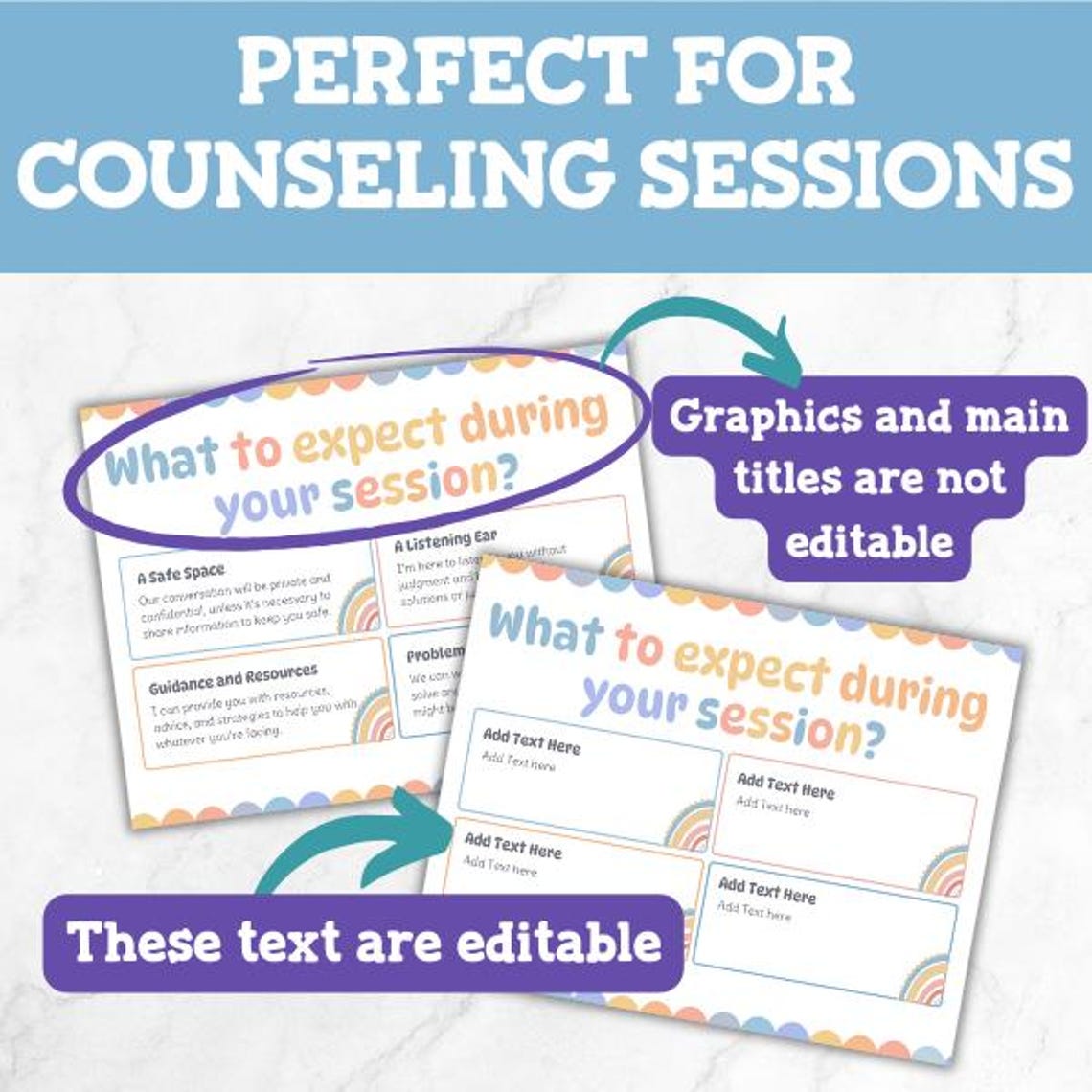 Meet the Counselor Editable Bulletin Board School Counseling Newsletter ...