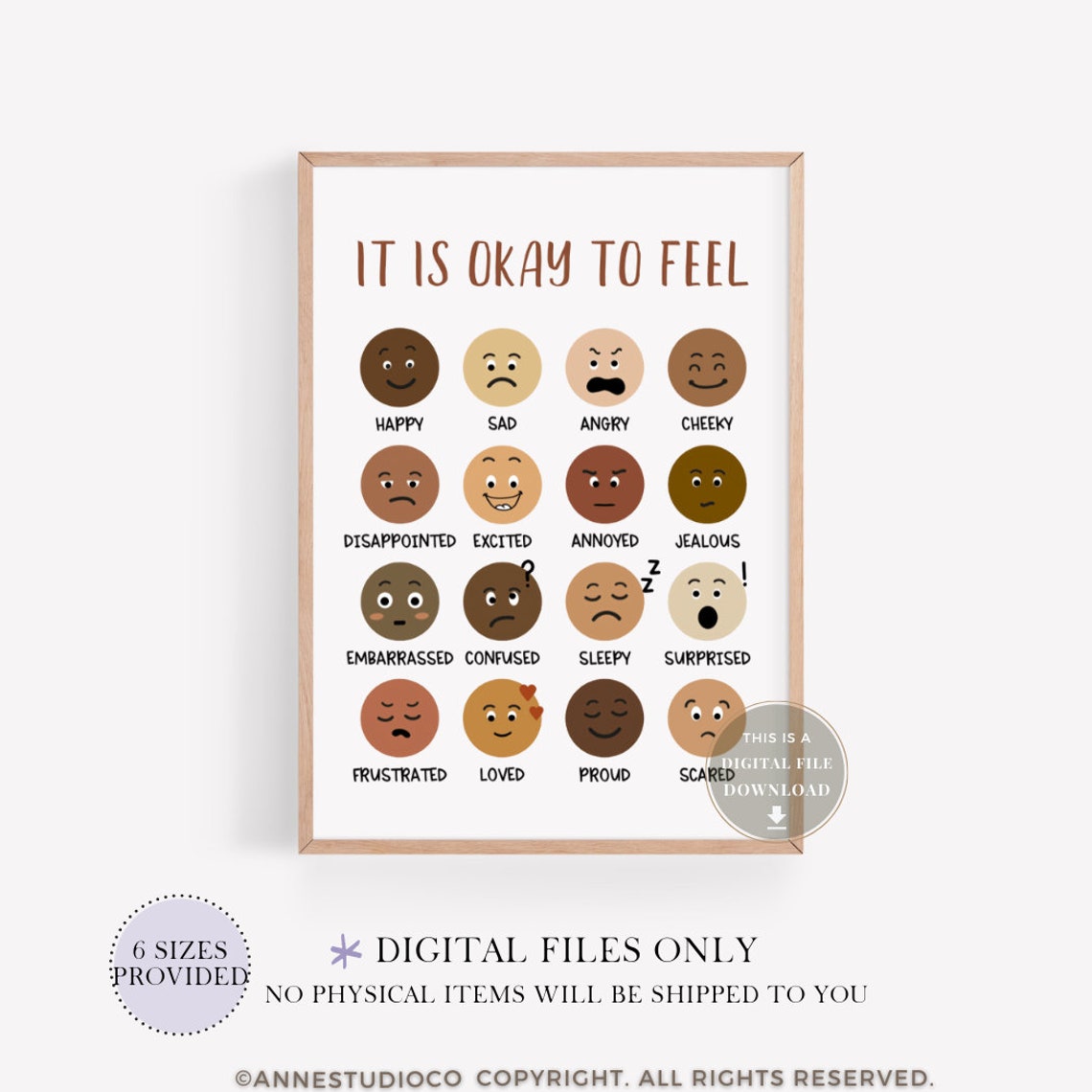 Feelings Chart Poster Counselor Classroom School Psychologist - Etsy