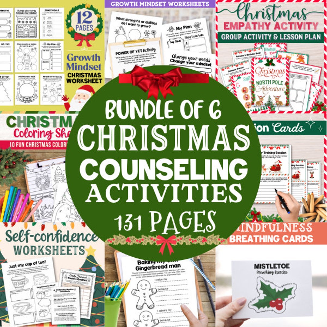 131 Christmas Therapy Activities Lessons Worksheets Therapist Winter ...