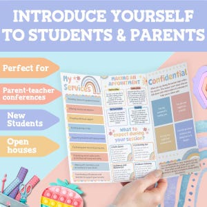 Meet the Counselor Brochure Editable Template School Counseling Poster ...