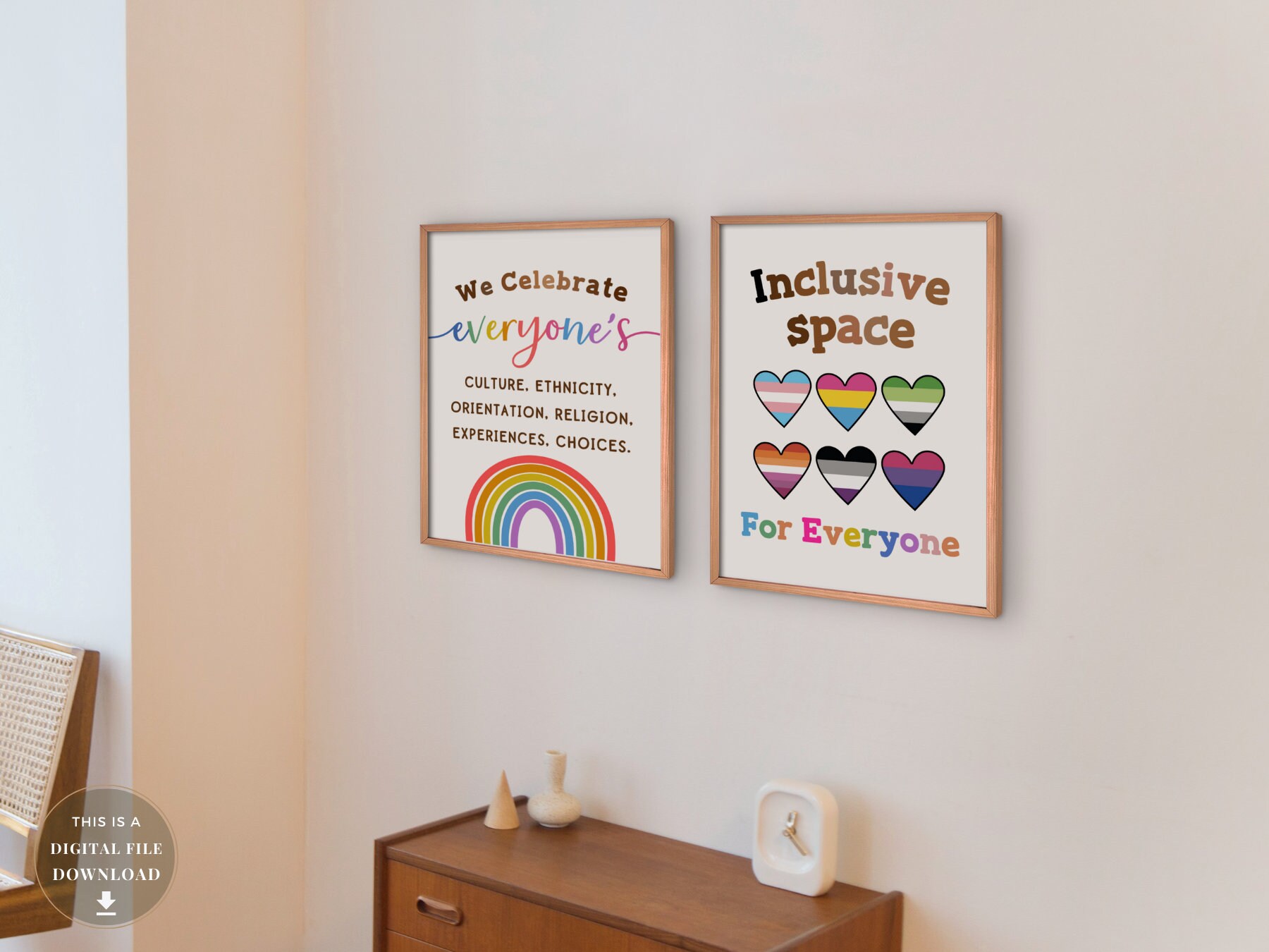 12 Inclusion Posters School Counselor Office Decor Inclusive Wall Art ...