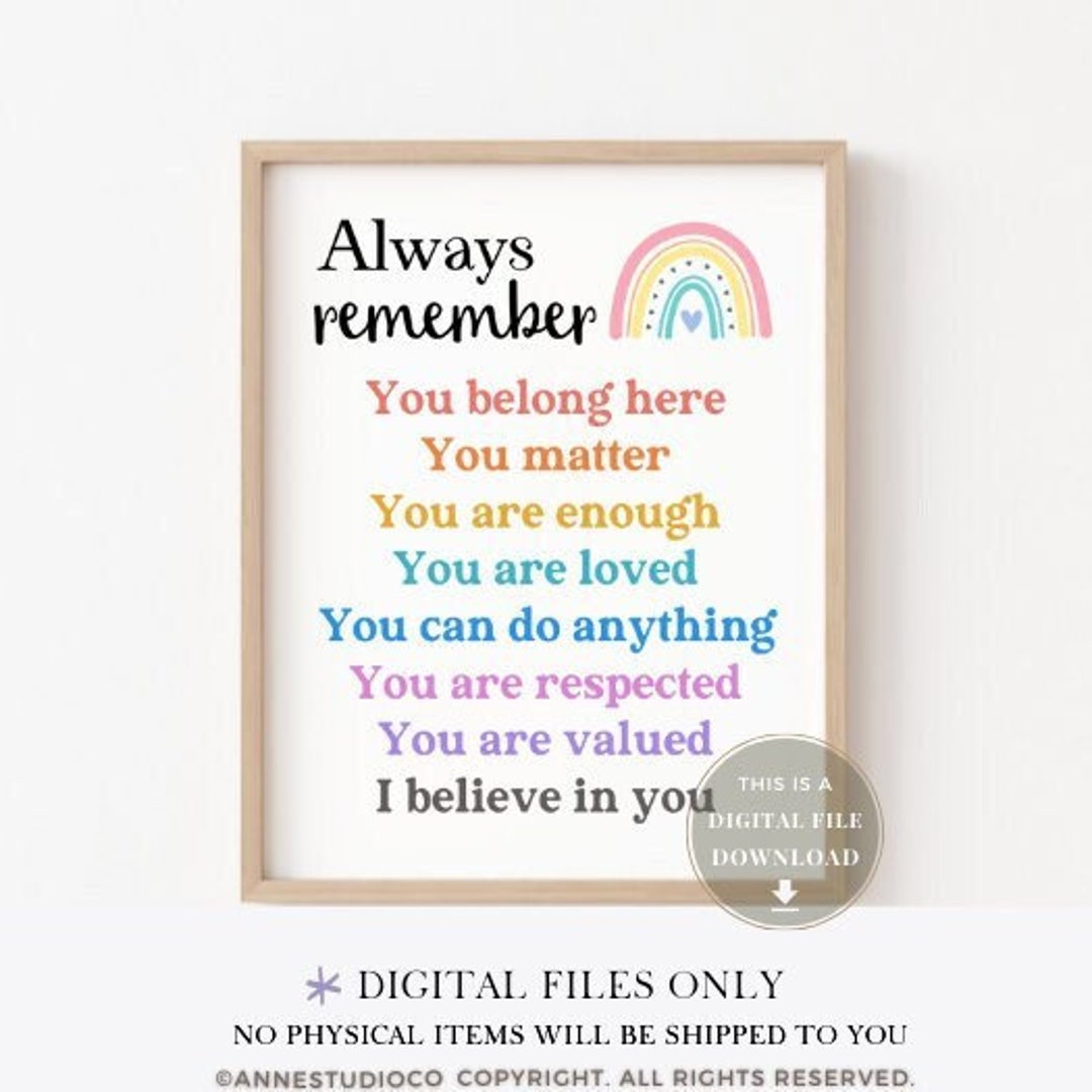 Inclusive School Counselor Office Decor Counseling Poster Psychologist ...