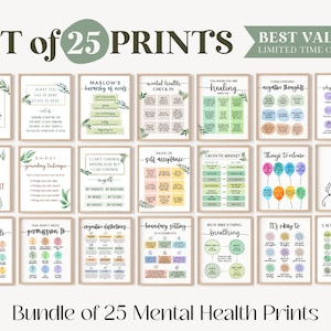 25 Psychology Office Decor Poster Counselling Therapy Art Sign ...