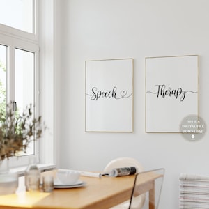 20 Speech Therapy Room Posters SLP Decor Language Pathologist Prints ...