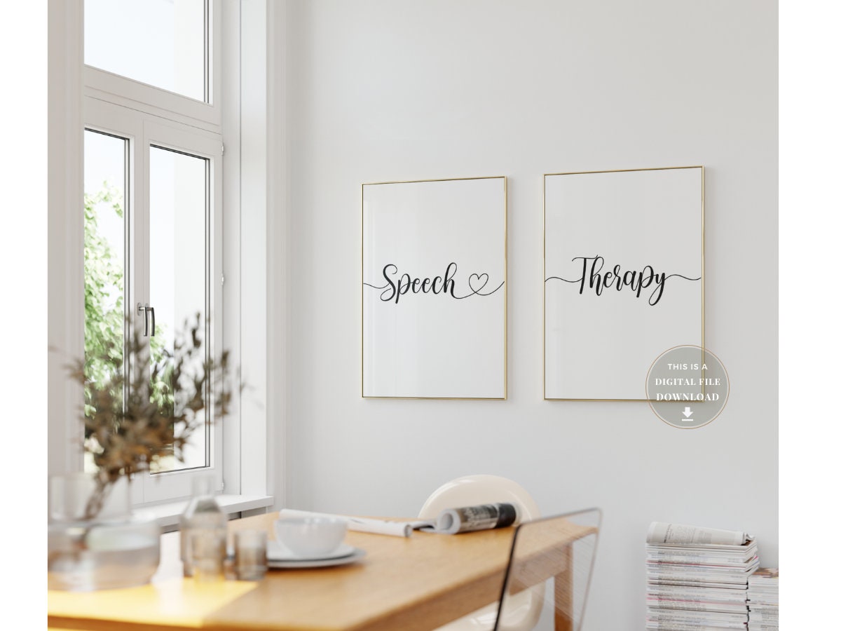 20 Speech Therapy Room Posters SLP Decor Language Pathologist - Etsy ...